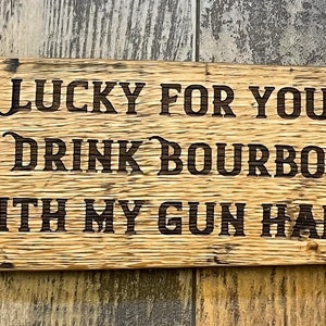 Bourbon Barrel Signs: Laser Engraved Whiskey Quotes - Etsy