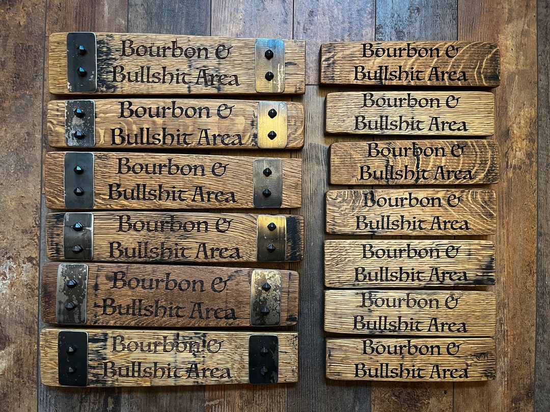 Bourbon & BS Signs: Large and Small - Etsy