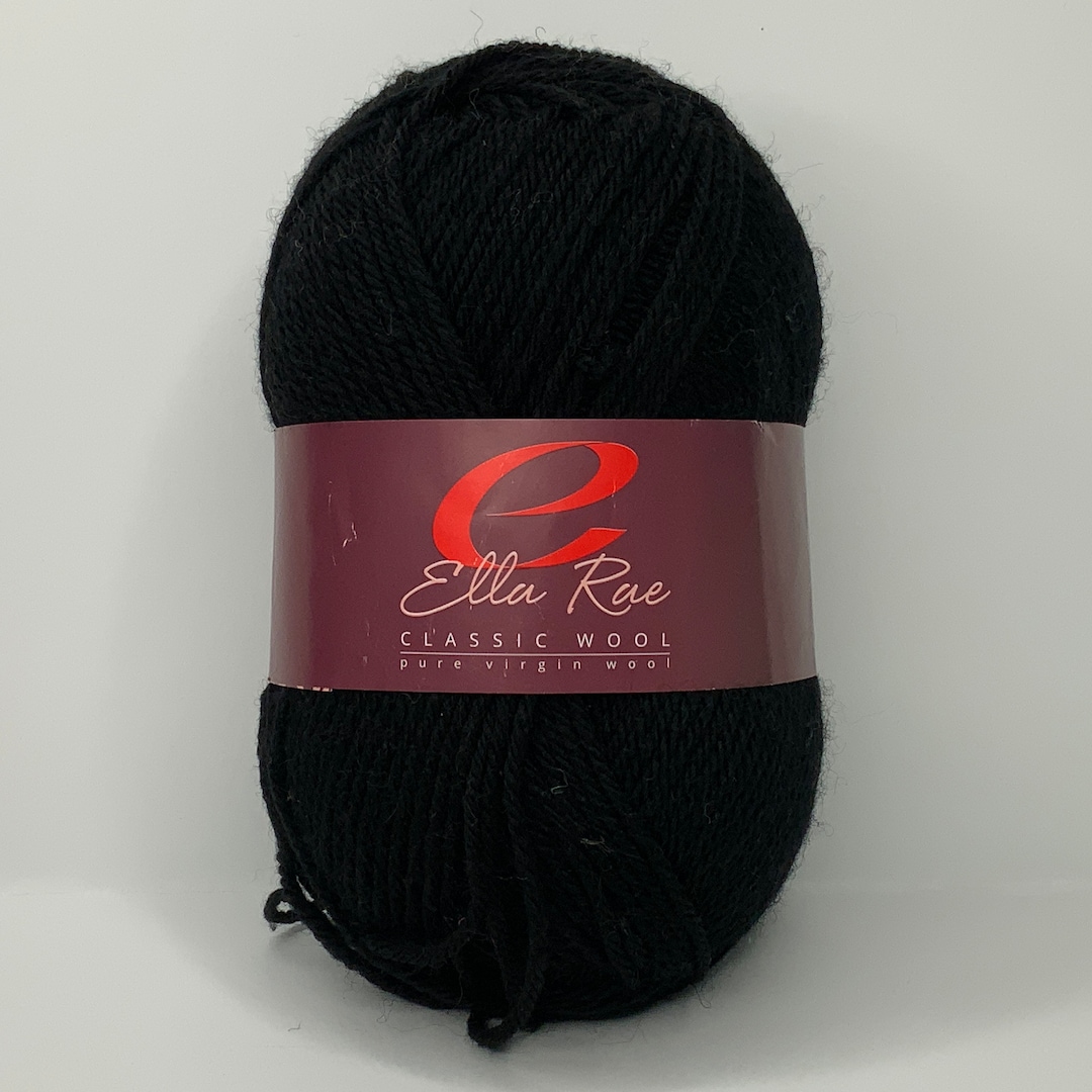 Black Ella Rae Classic Wool Yarn - Etsy