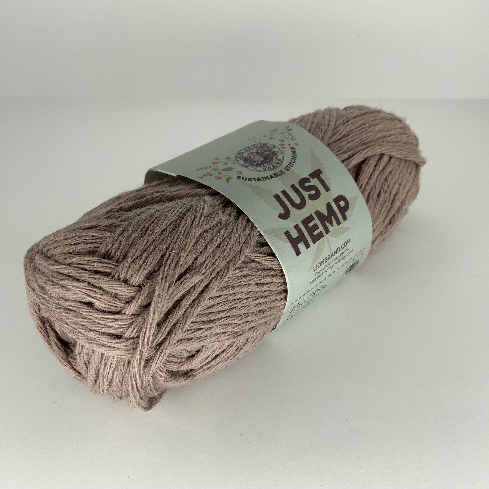 Cocoa just hemp yarn | Etsy