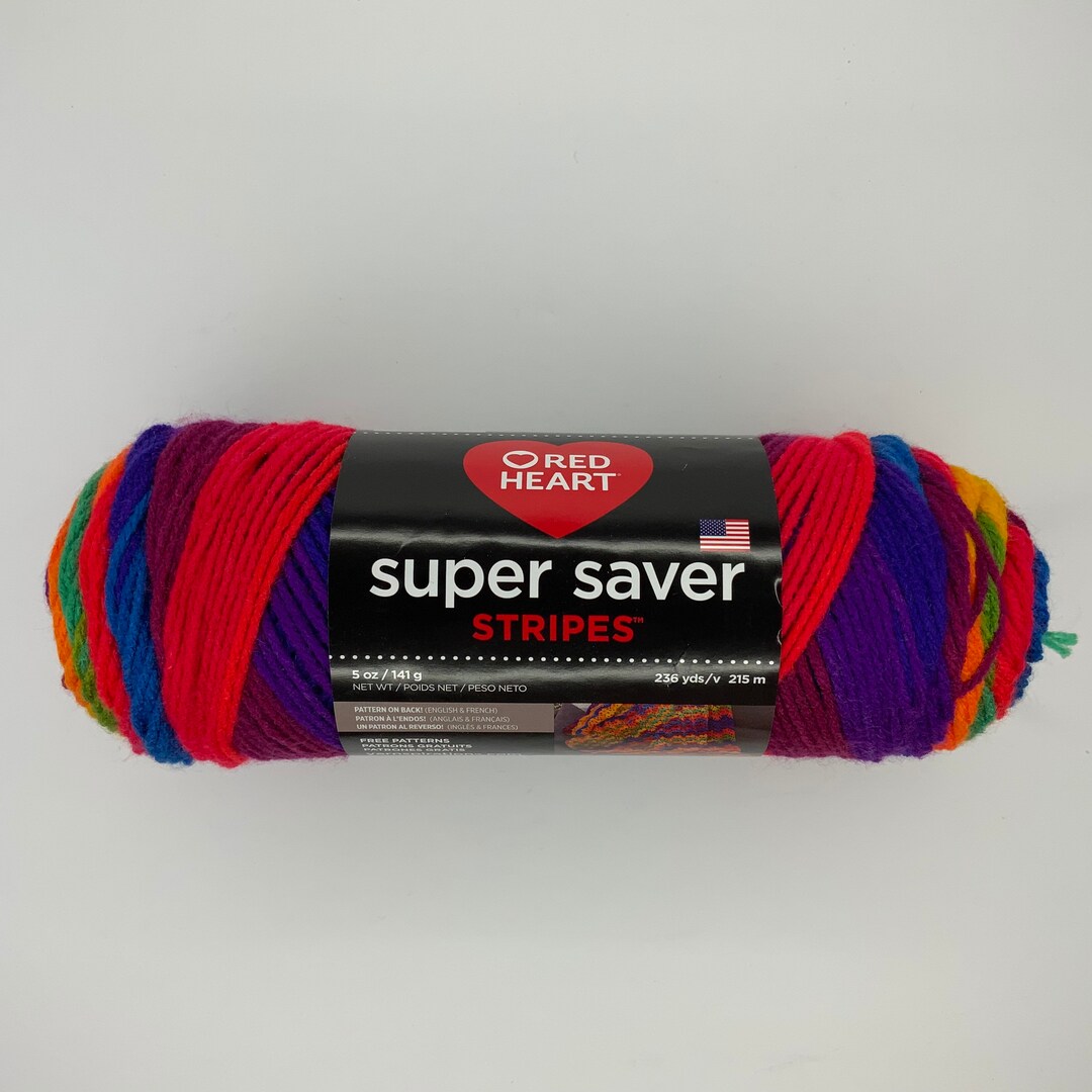 Old-school Favorite Stripe Super Saver Yarn - Etsy
