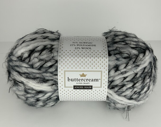 Black White Angel Hair Yarn - Etsy