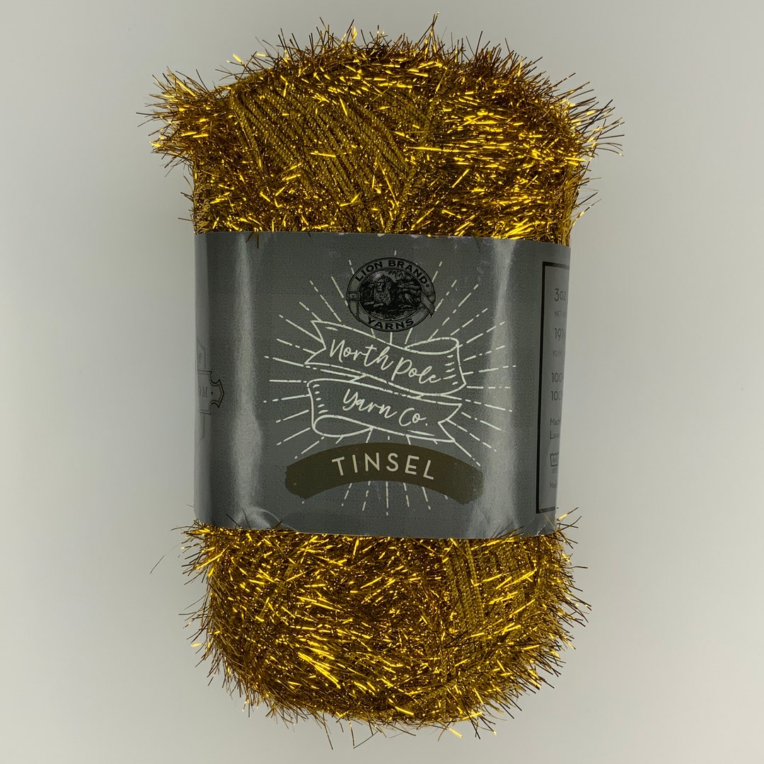 Gold Tinsel Yarn - Etsy