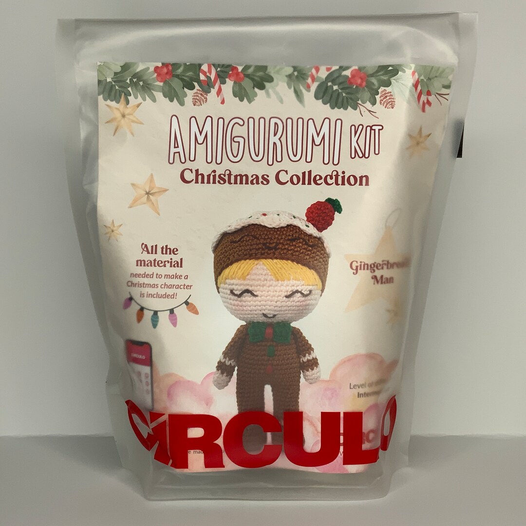 Gingerbread Man Circulo Amigurumi Yarn Kit - Etsy