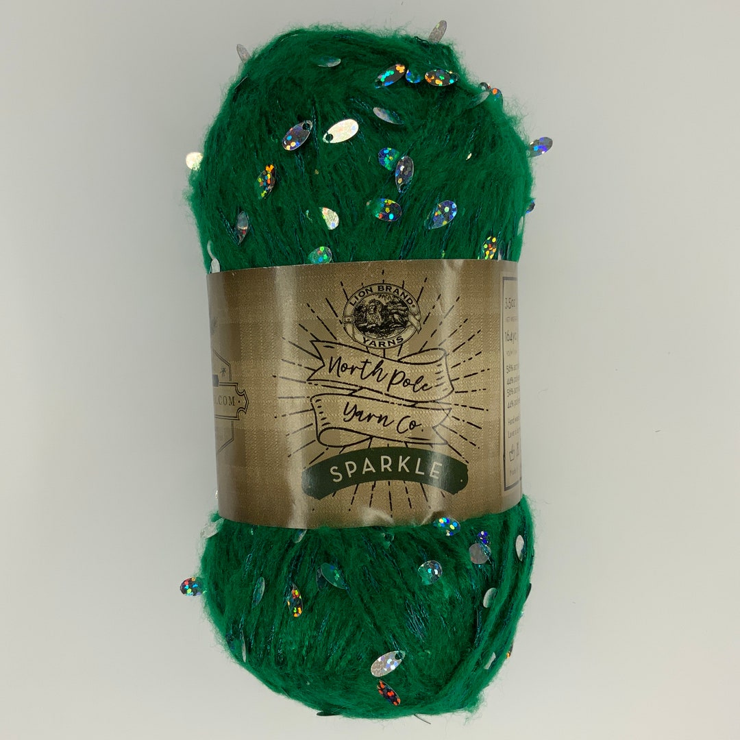 Green Sparkle Yarn - Etsy