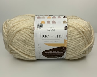 Lion Brand Hue & Me Yarn, Chunky Wool Blend, Shadow Ombre, Color 150 ...