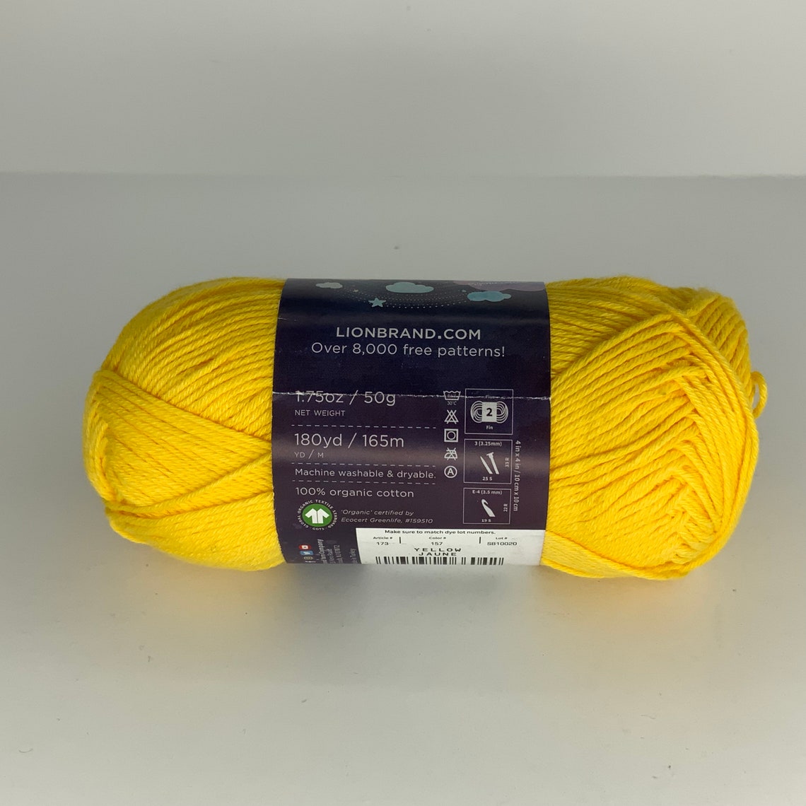 Yellow Oh Baby Organic Yarn - Etsy