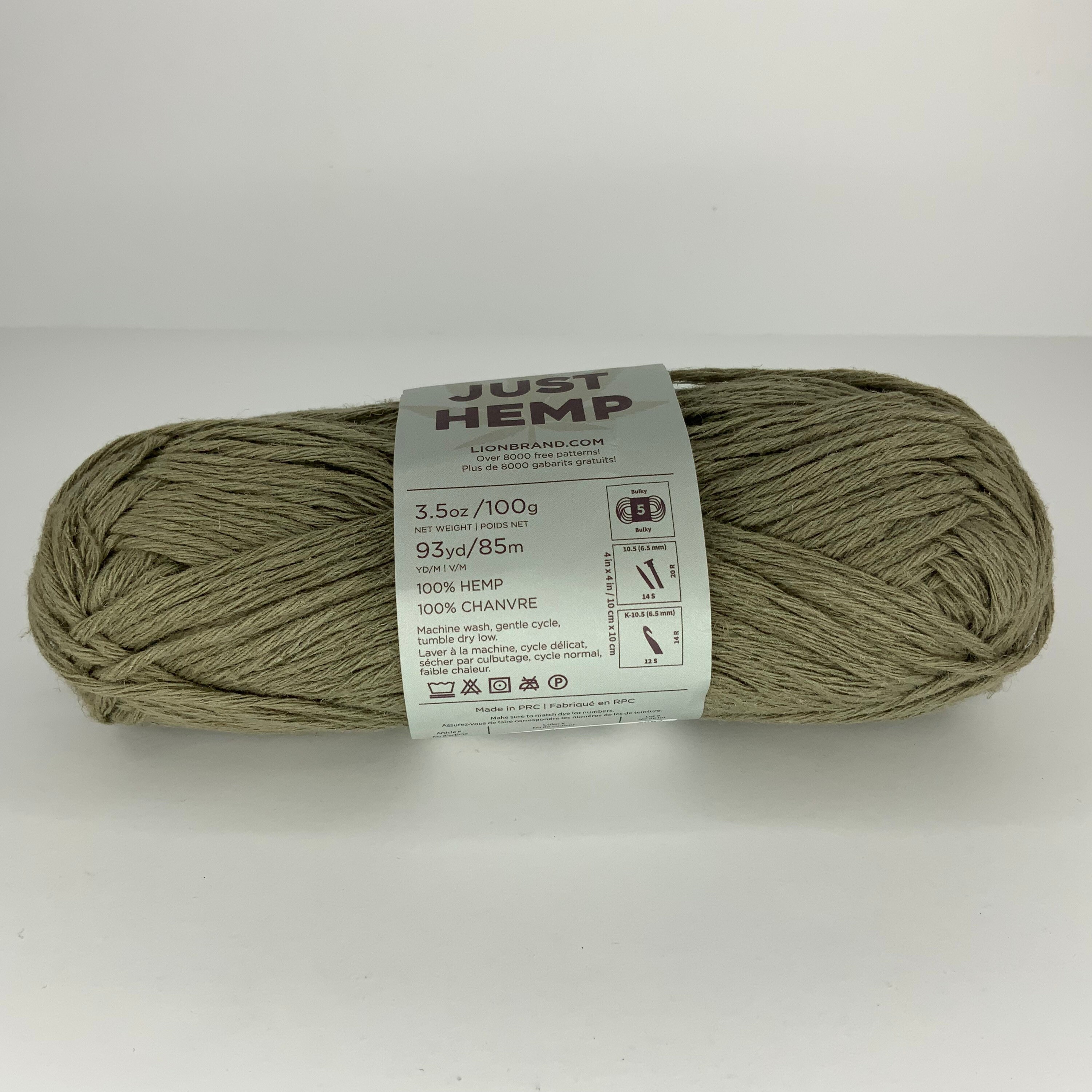 Moss just hemp yarn | Etsy