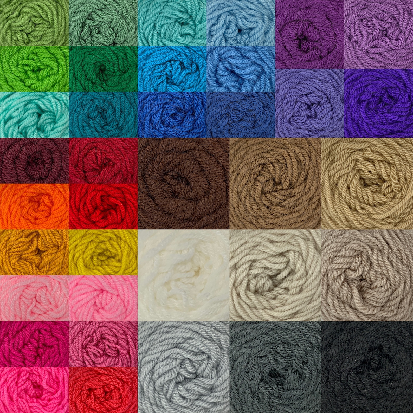 Solid Color Super Saver Yarn - Etsy