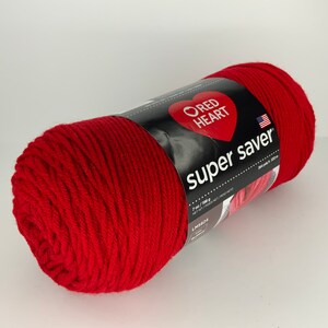 Cherry Red Super Saver Yarn - Etsy