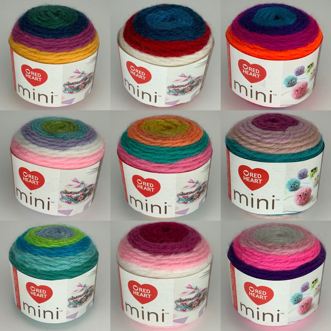 Red Heart Mini Yarn - Etsy