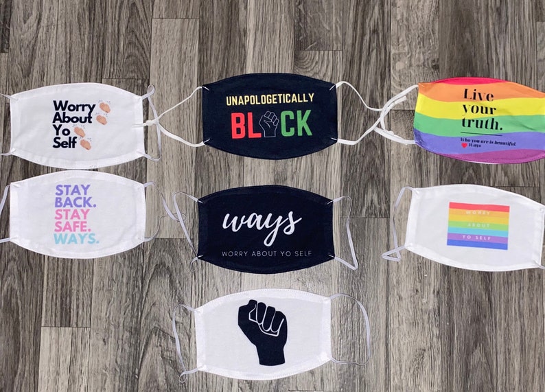 Ways Pride Mask | Breathable Cotton | Washable | Reusable | Ready to ...