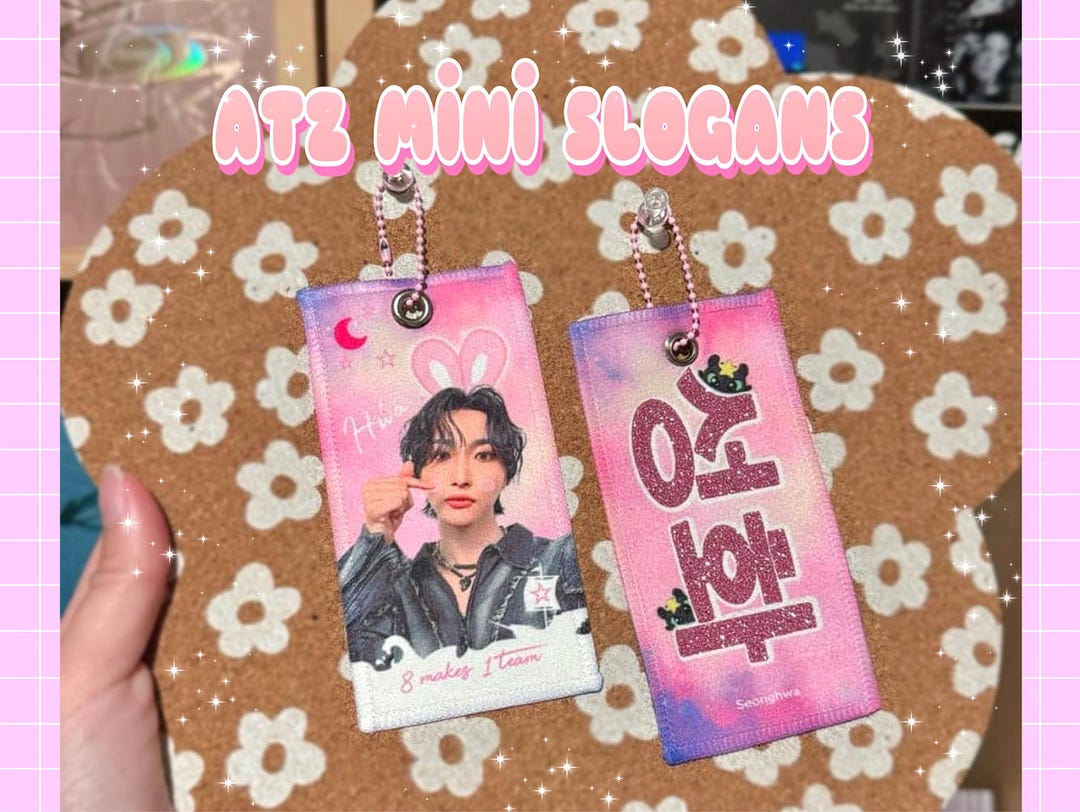 ATZ Mini Slogan Keychains - Etsy