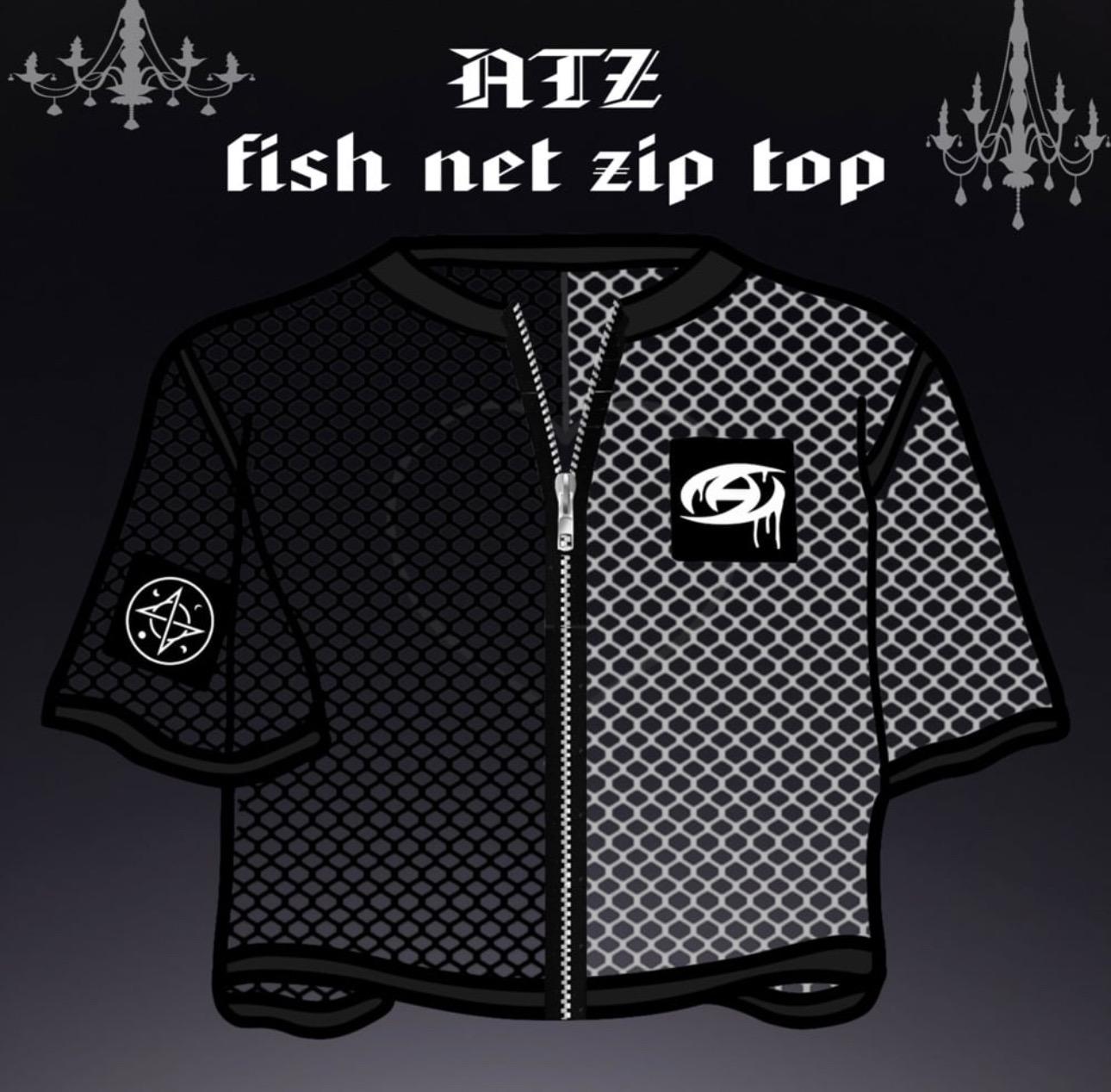 ATZ Fish Net Zip Tops - Etsy