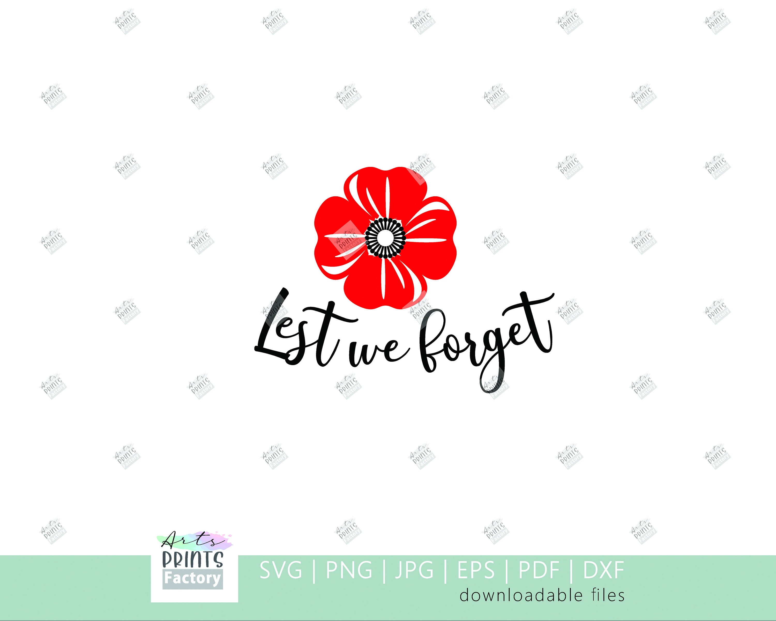 Remembrance Day SVG Digital Download File for Silhouette and Cricut ...