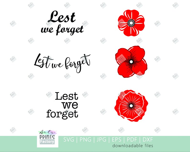 Remembrance Day SVG Digital Download File for Silhouette and Cricut ...