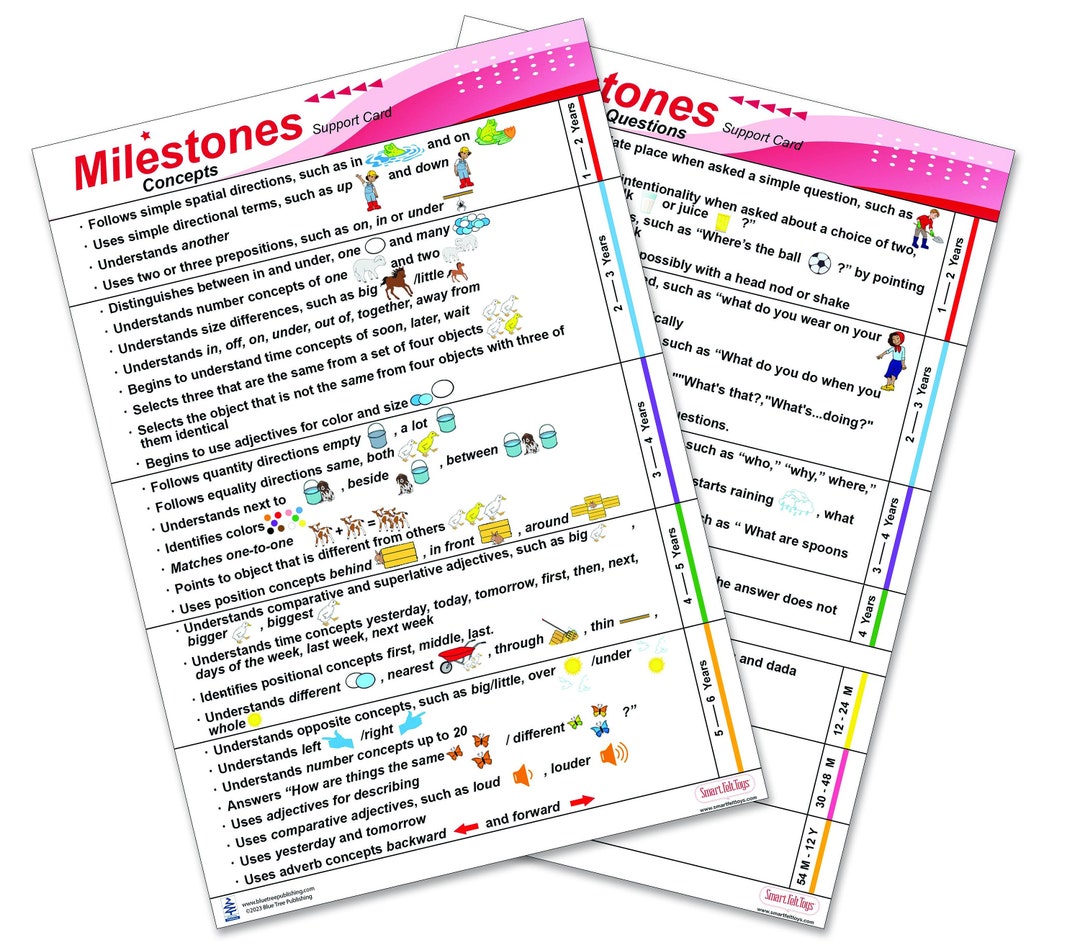 Speech Milestone Chart, for Speech Language Pathologists, Laminated 8 ...
