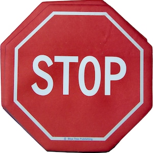 Stop Road Sign Stick Note - Etsy