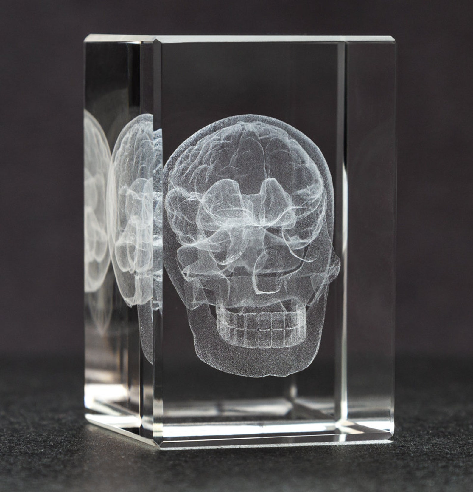 Skull and Brain Crystal Art | Etsy