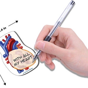 Heart Stick Note - Etsy