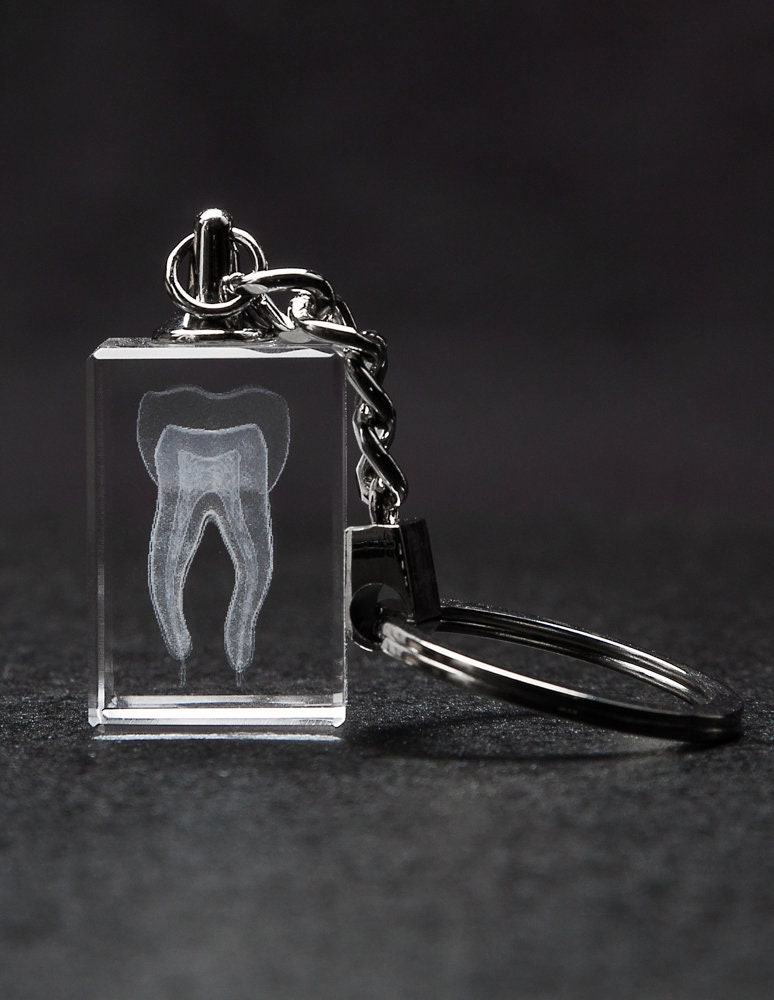 Tooth Crystal Key Chain - Etsy