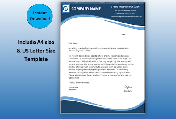 How To Write A Business Letter On Letterhead