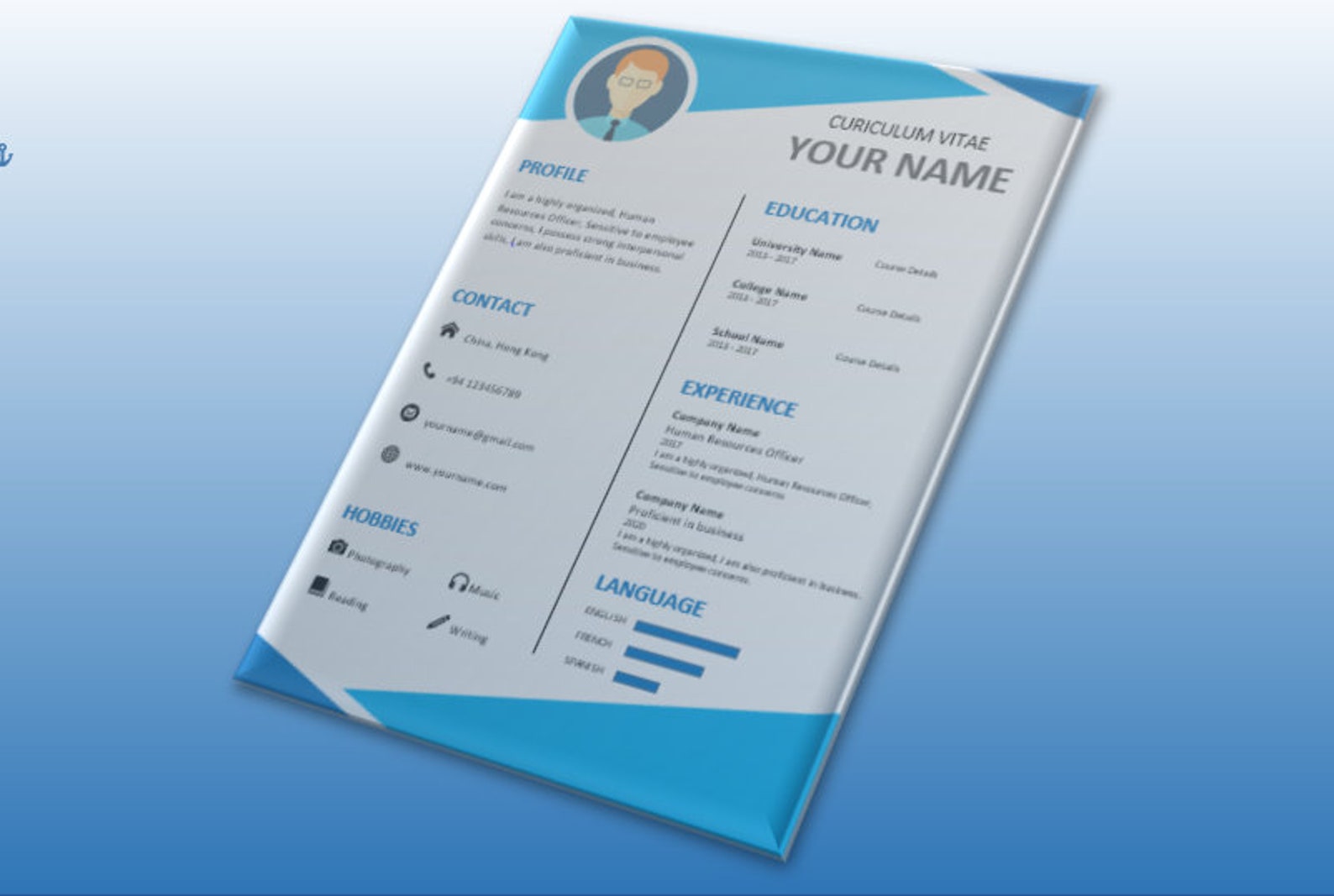 Resume Template Cover Letter Template for MS Word Modern Resume ...