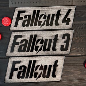 Fallout Logo Sign, Fallout Wall Sign, Fallout Wall Art, Fallout Wall ...