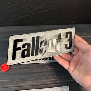 Fallout Logo Sign, Fallout Wall Sign, Fallout Wall Art, Fallout Wall ...