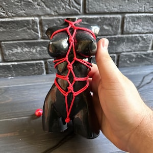 Black Shibari Woman Shibari Figurine Woman Torso Statue - Etsy