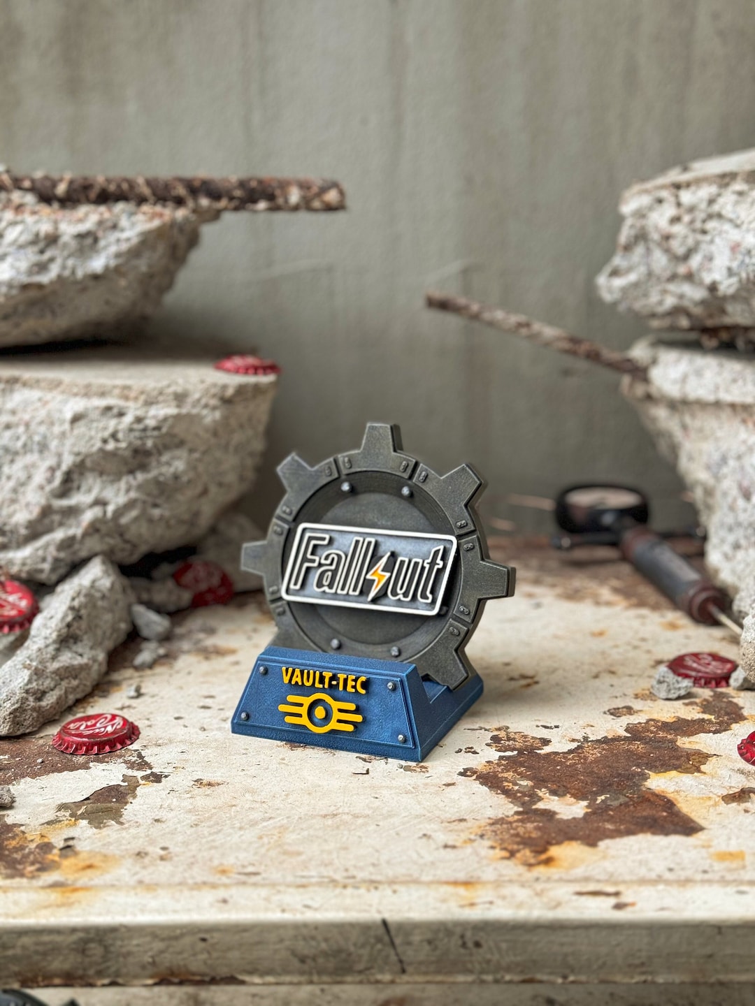 Fallout Mobile Phone Stand, Vault Door Shaped Phone Stand, Fallout ...