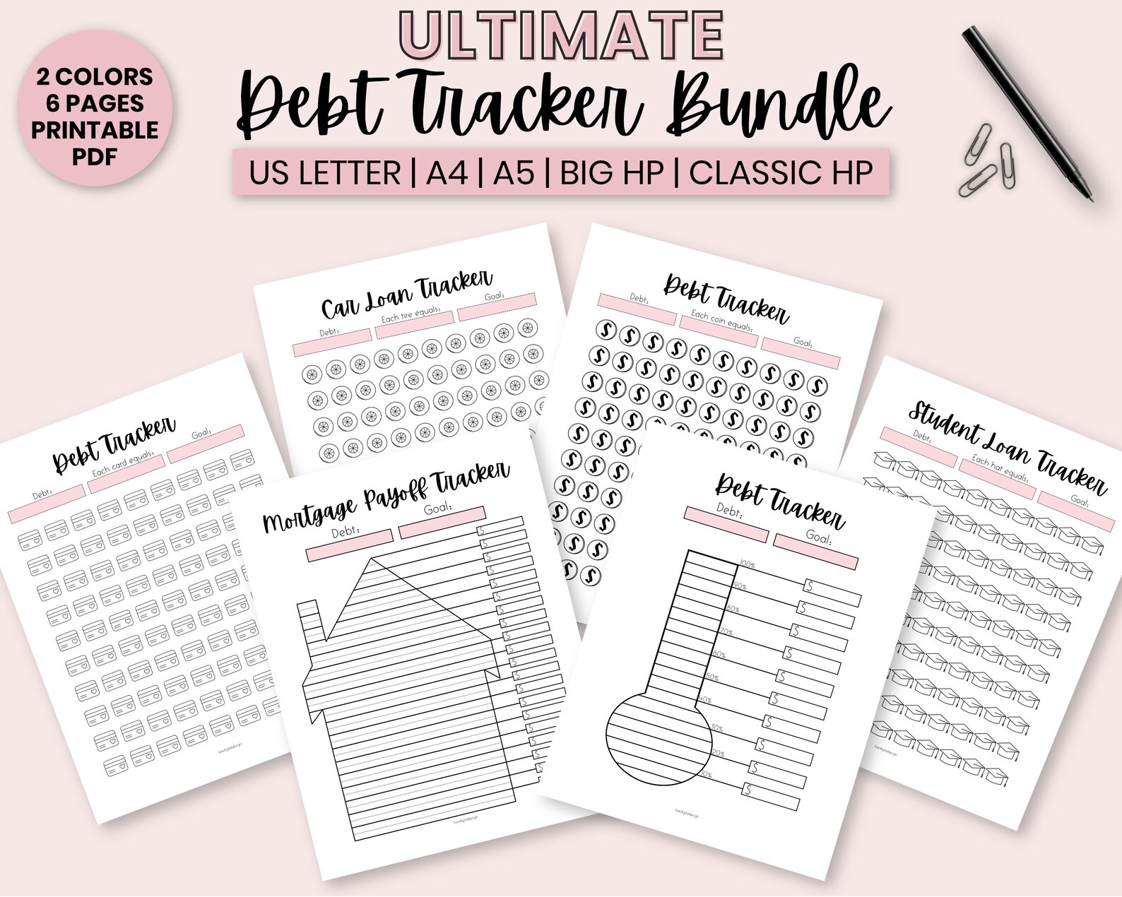 Debt Tracker Printable Debt Tracker Visual Budget Printable - Etsy Canada