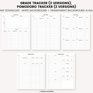 Student Digital Planner Templates, Student Planner Inserts, Acedemic ...