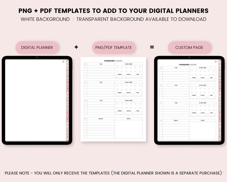 Student Digital Planner Templates Student Planner Inserts - Etsy