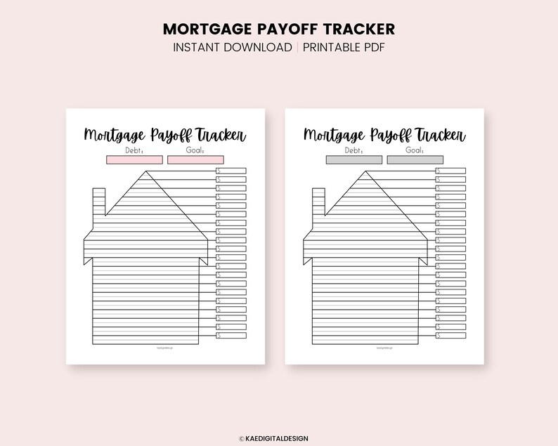 Debt Tracker Printable Debt Tracker Visual Budget Printable - Etsy Canada