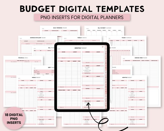 Budget Digital Planner Template Finance Digital Planner - Etsy