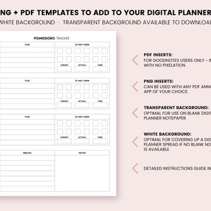 Student Digital Planner Templates Student Planner Inserts - Etsy