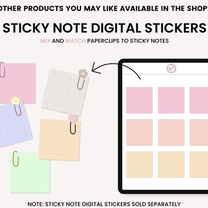 Paperclip Digital Stickers, Decorative Digital Stickers, Goodnotes ...