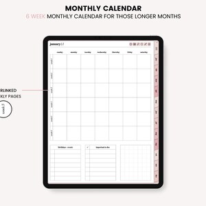 Undated Essential Digital Planner, Portrait Planner, Minimalist Planner ...
