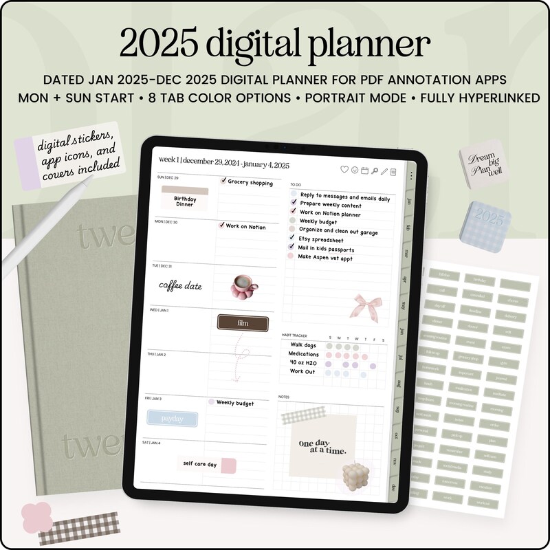 Digital Planner - Etsy