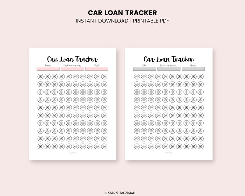 Debt Tracker Printable Debt Tracker Visual Budget Printable - Etsy Canada