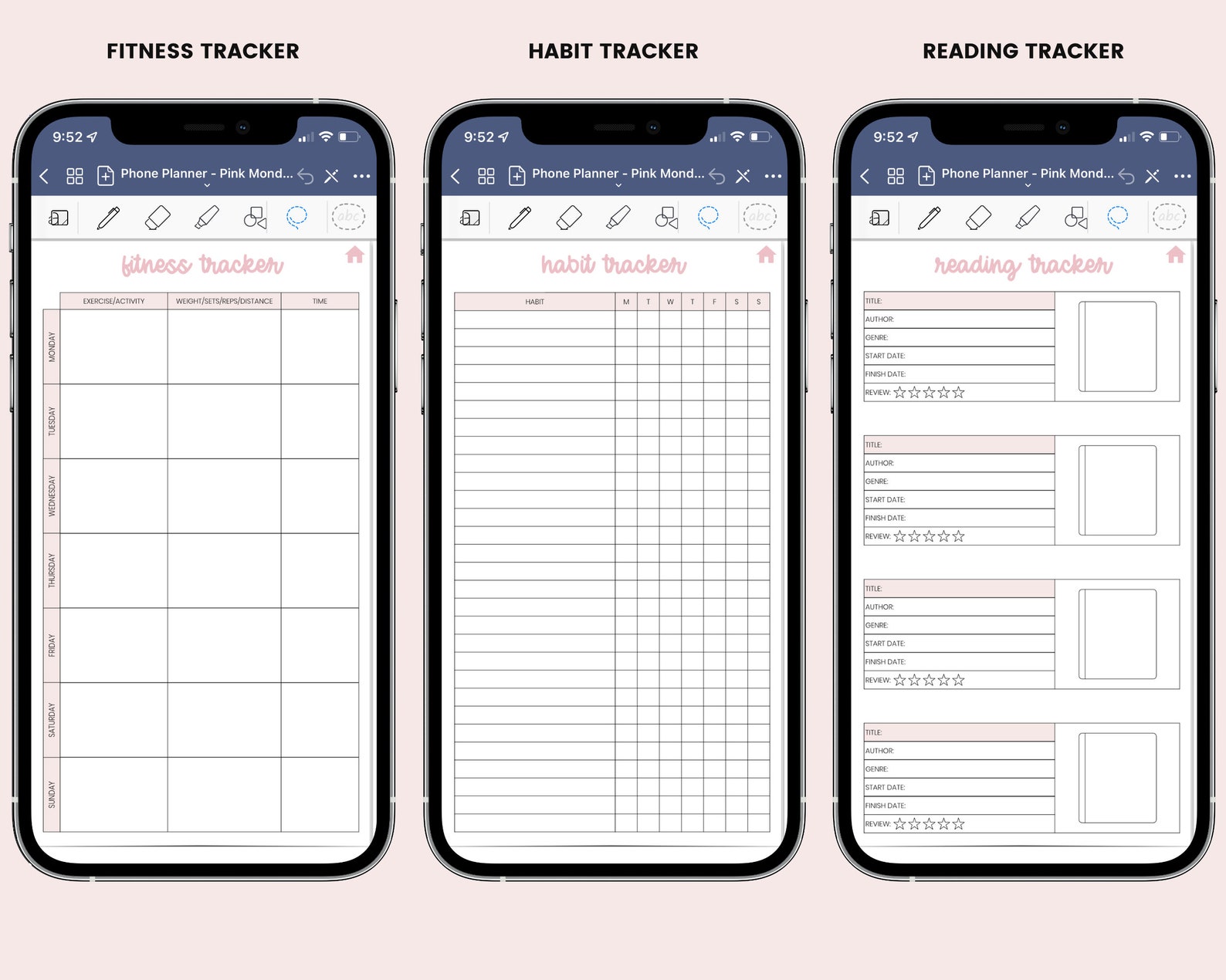 Digital Phone Planner Digital Pocket Planner Iphone Digital - Etsy