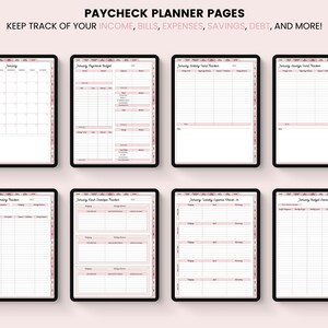 Digital Budget Planner, Digital Finance Planner, Digital Planner, Bi ...