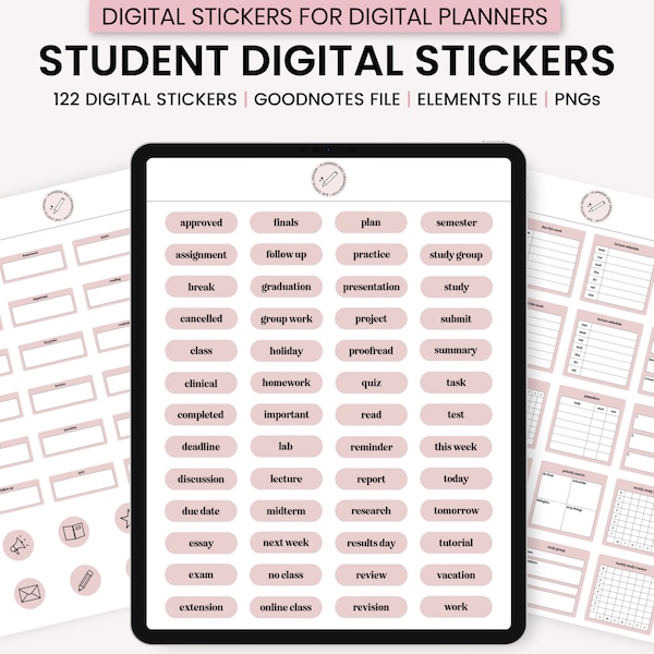 College Planner Stickers - Etsy