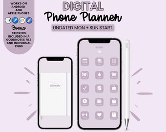 Digital Mobile Planner Digital Pocket Planner iPhone Digital - Etsy