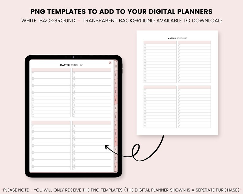 To Do List Digital Planner Templates Digital Planner Widgets - Etsy
