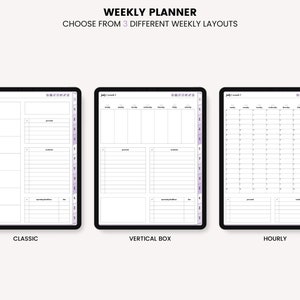 Undated Student Digital Planner, Academic Digital Planner, College ...