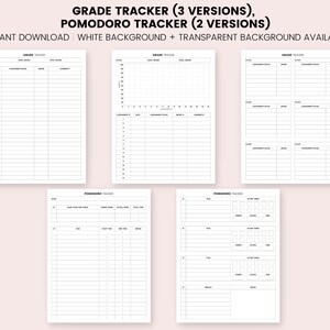 Student Digital Planner Templates Student Planner Inserts - Etsy
