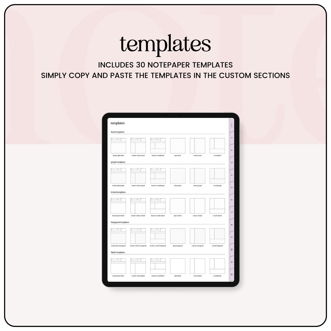 12 Subject Digital Notebook for Goodnotes, Student Digital Notebook for ...