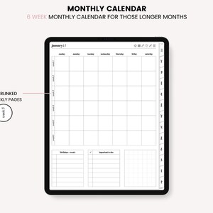 Undated Essential Digital Planner, Portrait Planner, Minimalist Planner ...